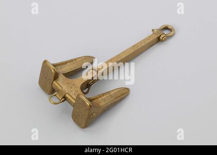 Model of an Anchor, Model of a 'flat-hand' anchor without anchor pole ...