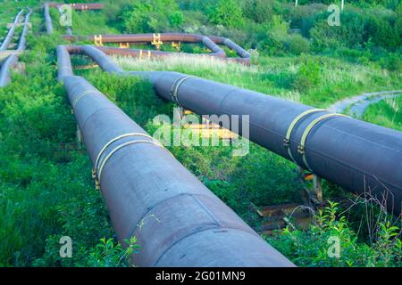 sewer pipes on a hillside draining waste Stock Photo - Alamy