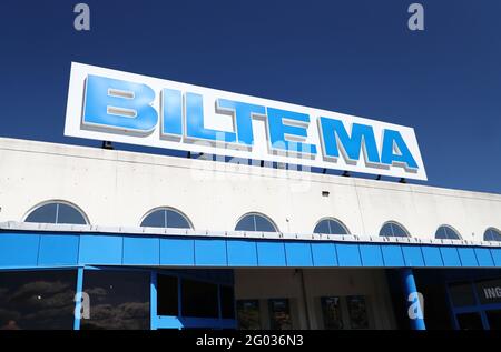 Biltema store, Tornby, Linköping Stock Photo - Alamy