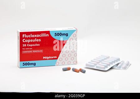 Flucloxacillin 500mg capsules Stock Photo - Alamy