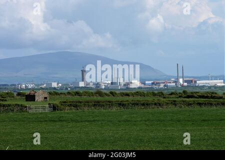 Sellafield Nuclear reprocessing plant, Cumbria England showing the ...