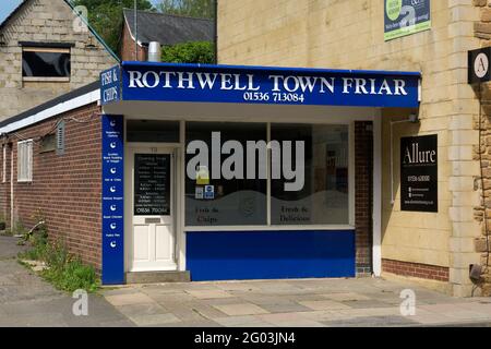 High Street, Rothwell, Northamptonshire, England, UK Stock Photo - Alamy