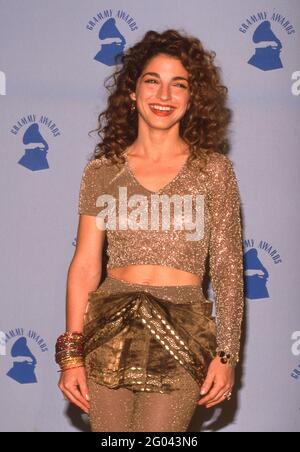 Gloria Estefan At The 31st Annual Grammy Awards Were Held On February