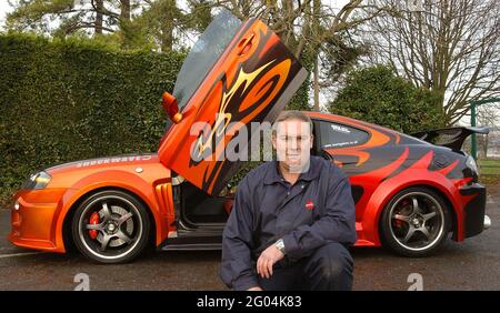 Steve Shanks with his Hyundai Coupe that he has spent over£60,000 on ...