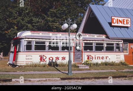 1990s America - Ross Diner, Quechee, Vermont 1995 Stock Photo - Alamy