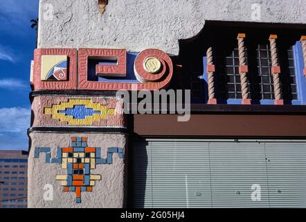 1980s America - Kimo Theater, Albuquerque, New Mexico 1987 Stock Photo ...