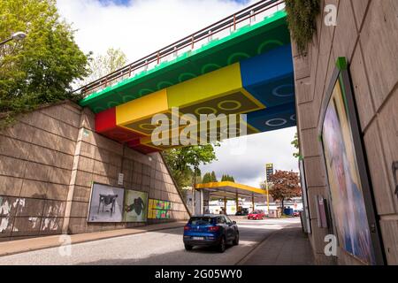 The Lego Bridge in Wuppertal, Germany. In 2011, graffiti and street ...