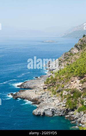 Tyrrhenian sea coast near Maratea, Italy Stock Photo - Alamy