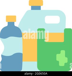 Debris icon vector, filled flat sign, solid pictogram isolated on white ...