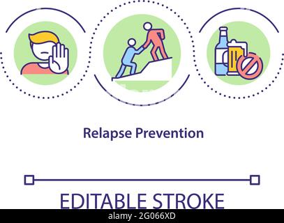 Relapse prevention concept icon Stock Vector Image & Art - Alamy