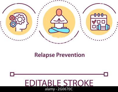 Relapse prevention concept icon Stock Vector Image & Art - Alamy