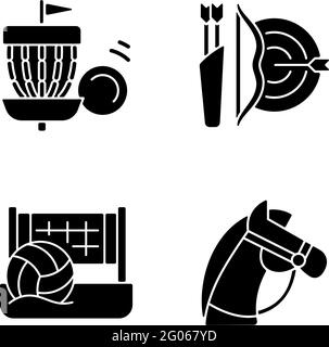 Frisbee golf black glyph icon Stock Vector Image & Art - Alamy