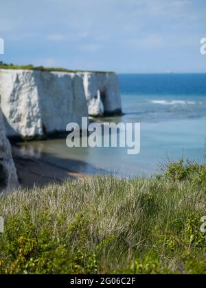 View of the Chalk Arch at Kingsgate Bay, Broadstairs, Kent Stock Photo ...