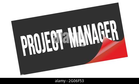 PROJECT MANAGER text written on red grungy vintage round stamp Stock ...