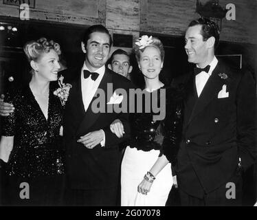 Tyrone Power with wife Annabella at premiere of 'Gone With the Wind' in ...