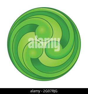 Vector design Tomoe hams symbol formed by three magatama Stock Vector ...
