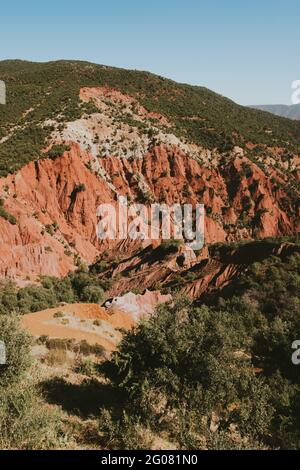 Town Imlil, Atlas mountain range, winter, Marocco Stock Photo - Alamy