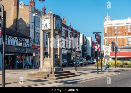 Hanwell Clock Tower, Hanwell Broadway, Hanwell, London Borough of ...