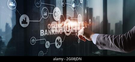 Online banking and payments. Digital marketing Stock Photo - Alamy