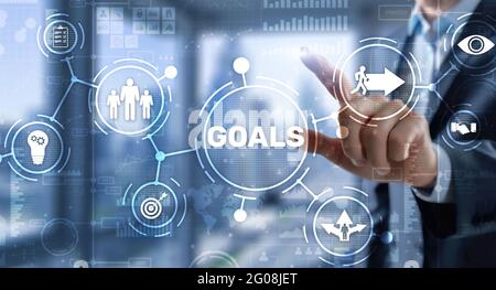 Teamwork Goals Strategy Business Support Concept Stock Photo - Alamy