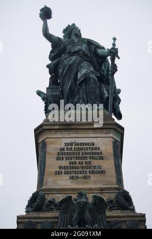 Niederwald Monument, Germania statue, part of the UNESCO Upper Middle ...