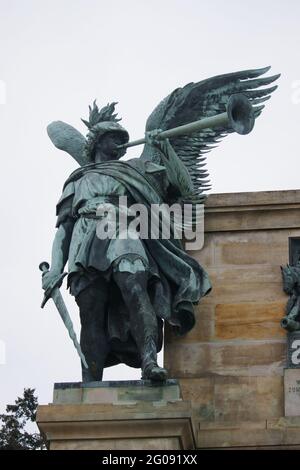 Niederwald Monument, Germania statue, part of the UNESCO Upper Middle ...