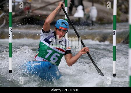 Lukas ROHAN of Czech Republic competes in the Men's Canoe (C1 ...