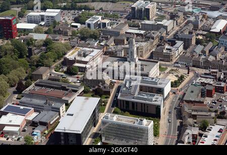 Barnsley Town Hall from Westgate Barnsley South Yorkshire England Stock ...