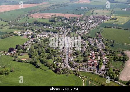 aerial view of Barwick in Elmet village, West Yorkshire, UK Stock Photo ...