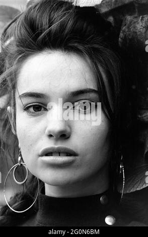 1.9.1986 Beatrice Dalle, star of French film Betty Blue at London ...