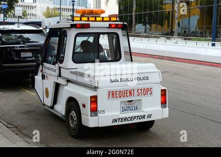 Parking enforcement Inerceptor III vehicle of the San Diego Police ...
