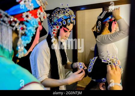 Chinese Opera backstage (Lisbon Stock Photo - Alamy