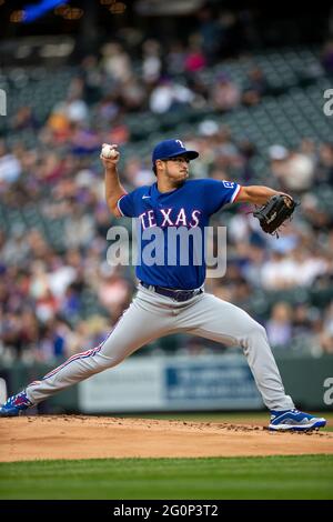 Texas Rangers pitcher Dane Dunning (33) strikes out swinging in the ...