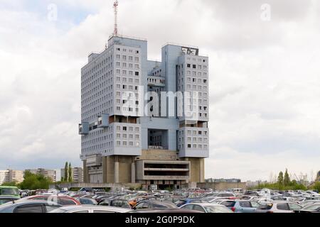 House of Soviets in Kaliningrad, an abandoned building in the ...
