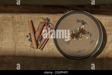 Braised pork reb thick soup it contains pork rib, chinese herbs and put ...