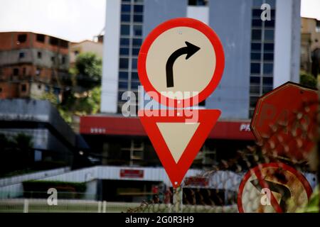 Illustration of Turning right prohibited road sign icon isolated on a ...