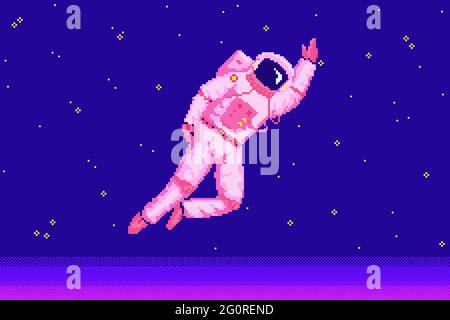 Solar System 8 Bit Arcade Video Game Pixel Art Stock Vector Image & Art ...