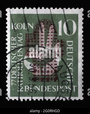 Germany Postage Stamp - Cologne Cathedral Stock Photo - Alamy
