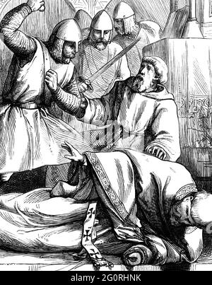 murder of thomas a becket history Canterbury Cathedral murder north ...