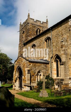 All Saints Church, Rushton, Northamptonshire, England, UK Stock Photo ...