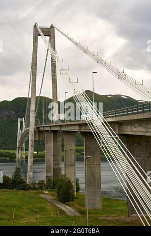 bridge over the gjemnessund (norway Stock Photo - Alamy