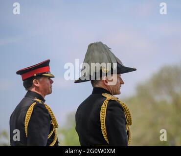 Major General Christopher Ghika (right) departs after the Major General ...