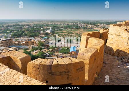 Rajasthan heritage building made of yellow limestone known as haveli in ...