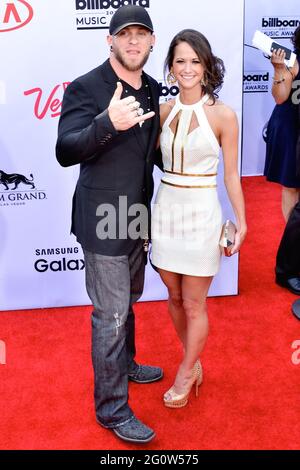 Brantley Gilbert, Amber Cochran Gilbert attend the 60th Academy of ...