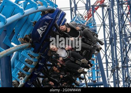 The Infusion roller coaster at Blackpool Pleasure Beach (fairground ...