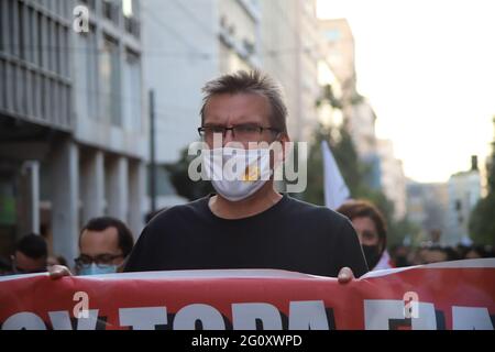 Athens, Greece. 03rd June, 2021. Greek Communist Party (KKE) political ...