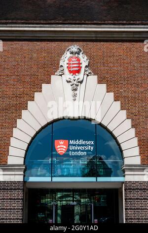 Middlesex University Hendon campus main building London England Stock ...