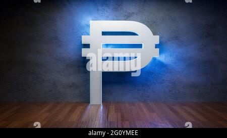 Currency Symbol Philippine Peso 3D Illustration Stock Photo - Alamy