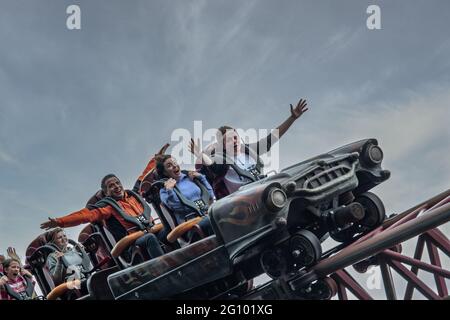 RITA Rollercoaster at Alton Towers, AKA The Alton Towers Intamin Rocket ...
