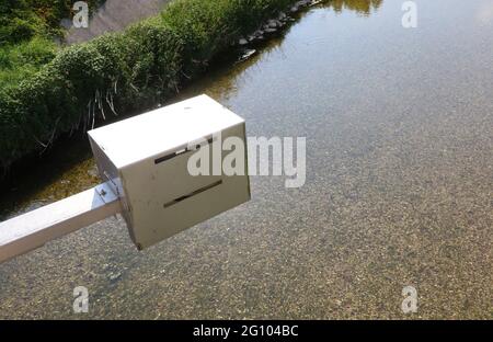 industrial hydrometric probe to measure the height of the river and ...
